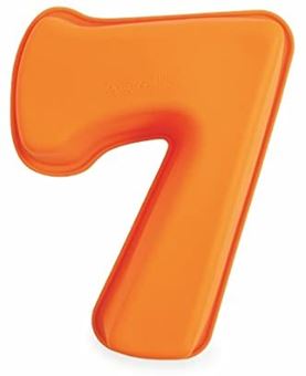 BUY BAKING AND CAKE DECORATIONS ONLINE. NUMBER 7 SILICONE CAKE MOULD