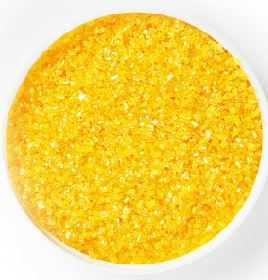 BUY BAKING AND CAKE DECORATIONS ONLINE. YELLOW SUGAR CRYSTALS