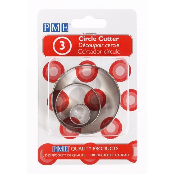 BUY BAKING AND CAKE DECORATIONS ONLINE. ROUND STAINLESS STEEL CUTTERS