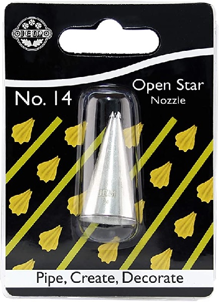 BUY BAKING AND CAKE DECORATIONS ONLINE. OPEN STAR NIOZZLE NO. 14