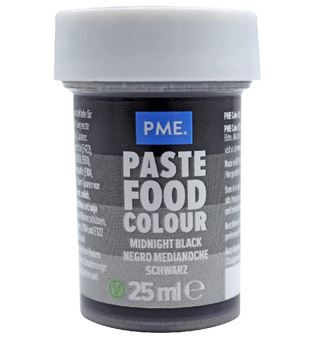 BUY BAKING AND CAKE DECORATIONS ONLINE. MIDNIGHT BLACK PASTE COLOUR ED