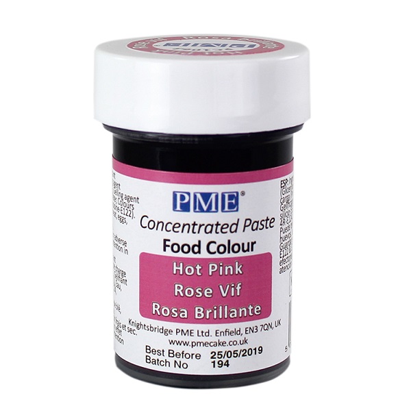 BUY BAKING AND CAKE DECORATIONS ONLINE. HOT PINK PASTE COLOUR EDIBLE 2
